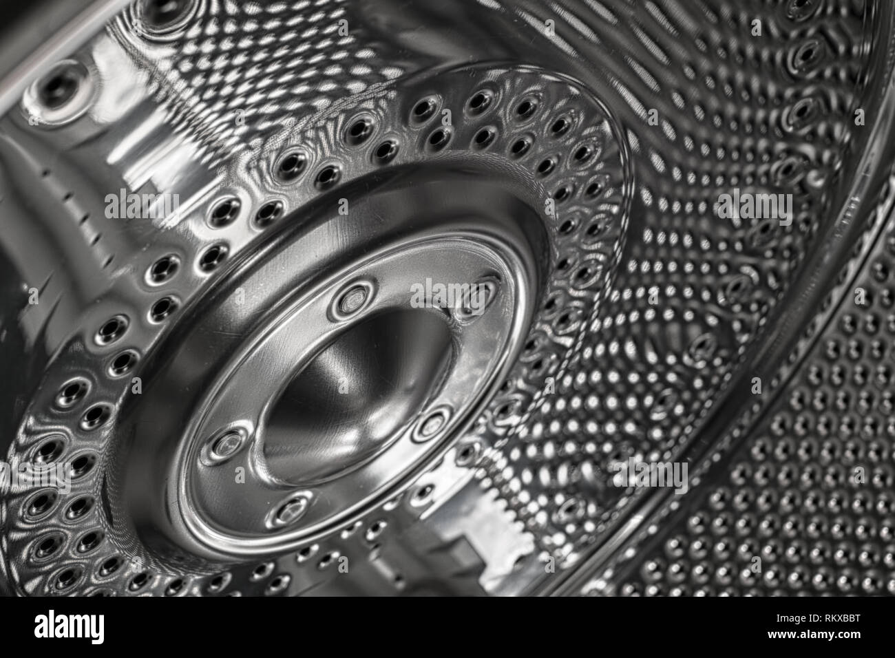 Interior view of a washing machine Stock Photo - Alamy