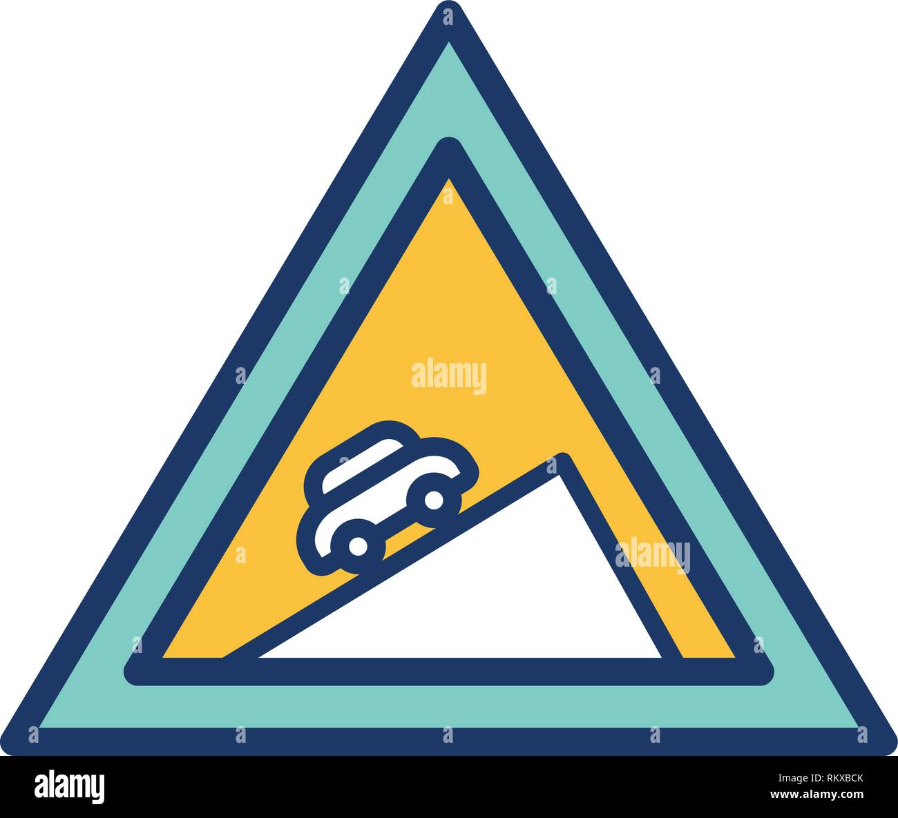 Steep ascent road sign hi-res stock photography and images - Alamy