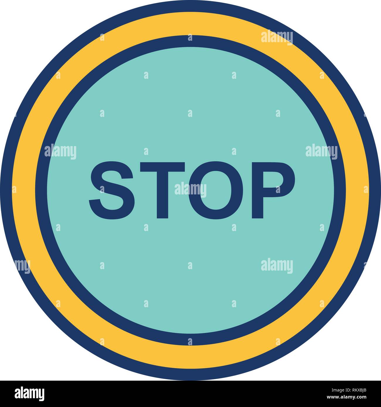 Vector Stop Icon Sign Icon Vector Illustration For Personal And ...