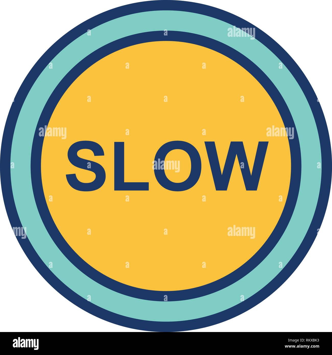Vector Slow Icon Sign Icon Vector Illustration For Personal And ...