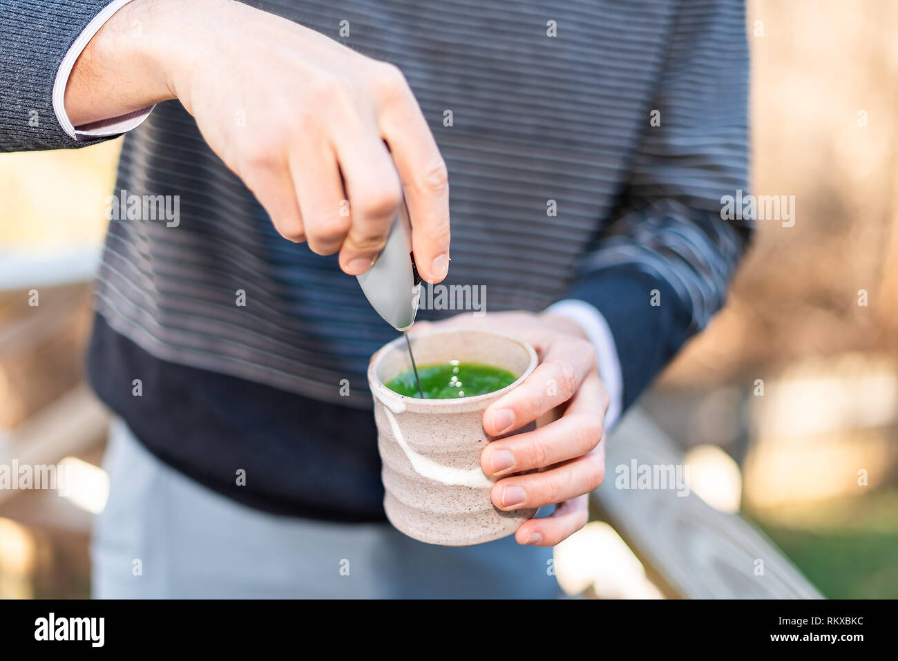 Stirring tea cup hi-res stock photography and images - Alamy