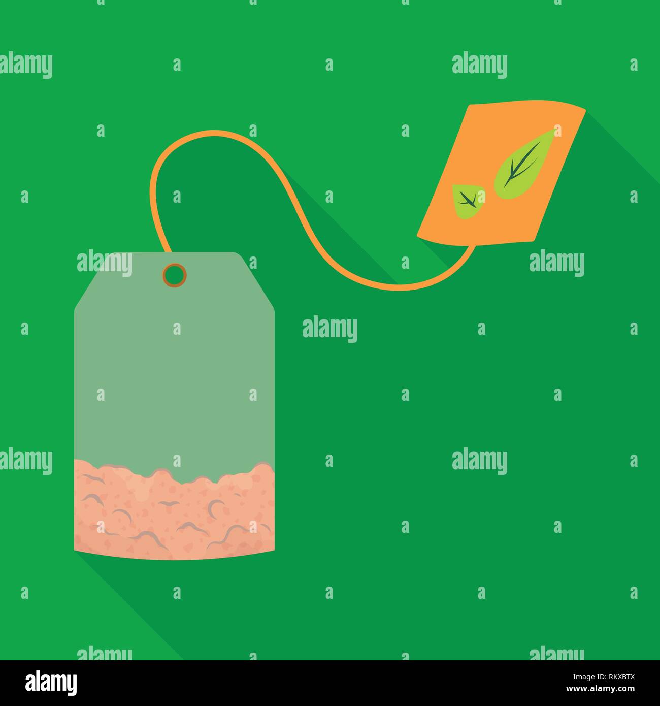 Vector design of sachet and tea logo. Set of sachet and drink stock ...