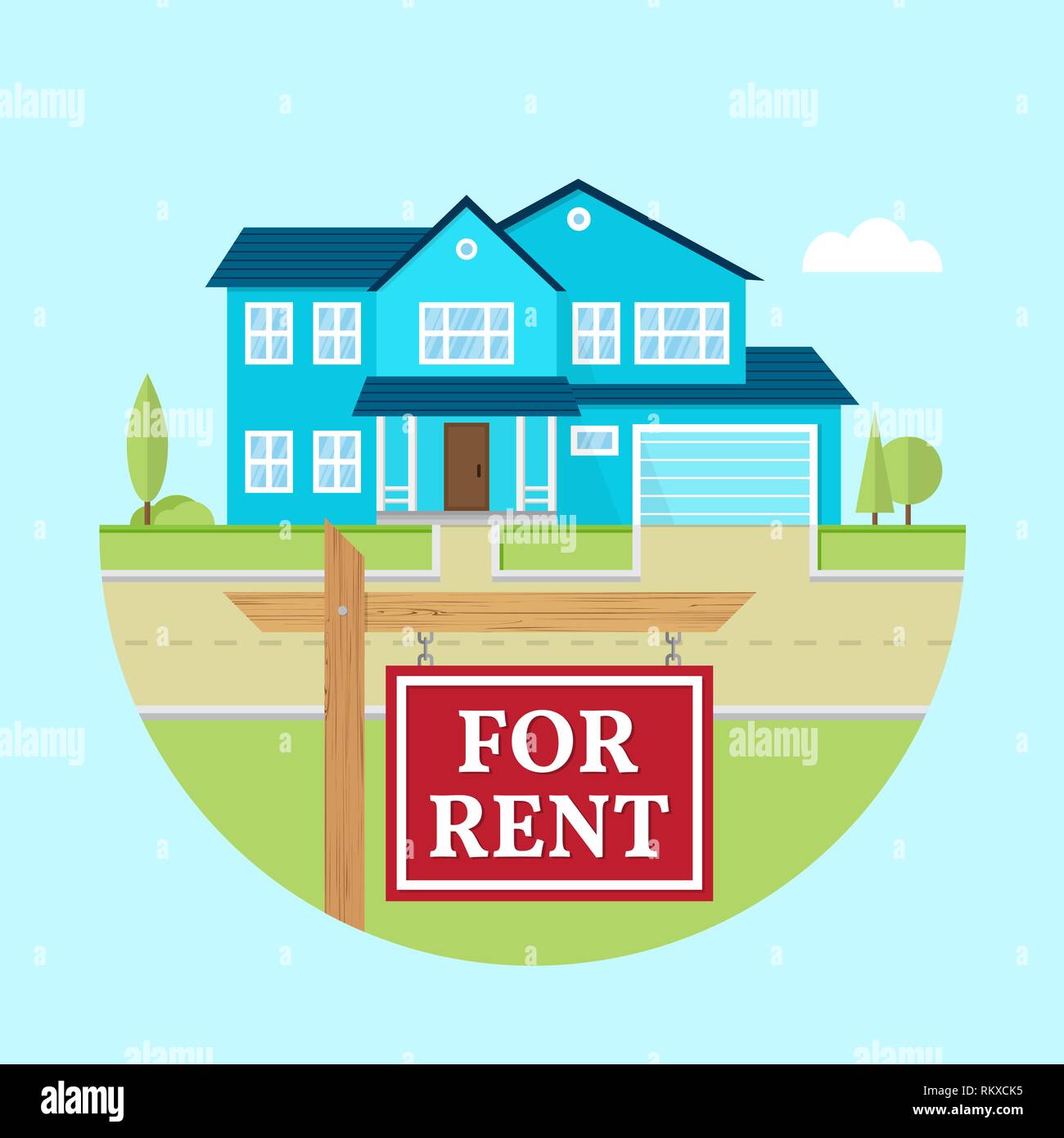 Villa entrance sign Stock Vector Images - Alamy