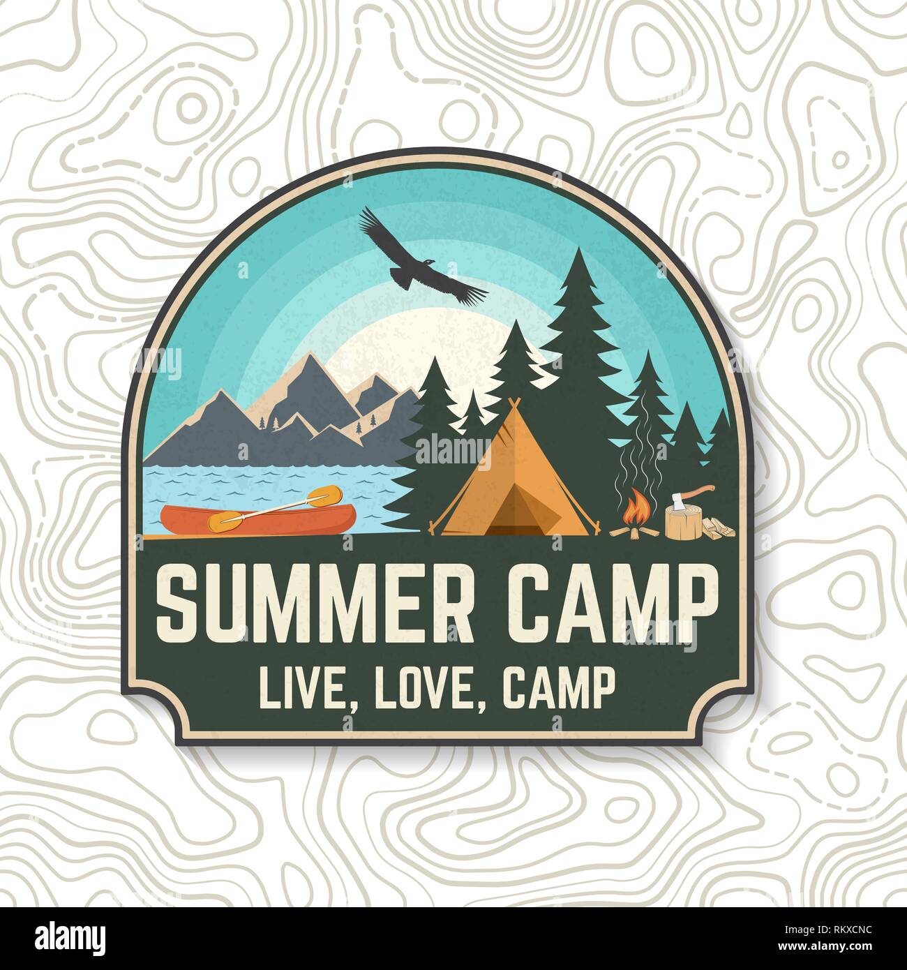 Vintage Summer Camp Logo