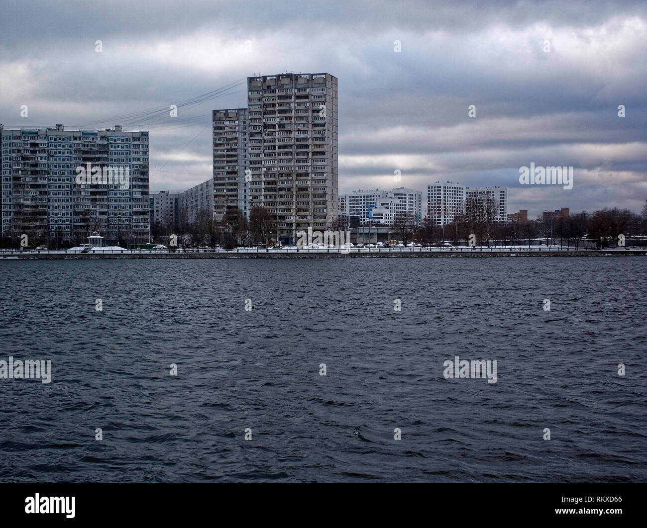 November river on cloudy hi-res stock photography and images - Alamy