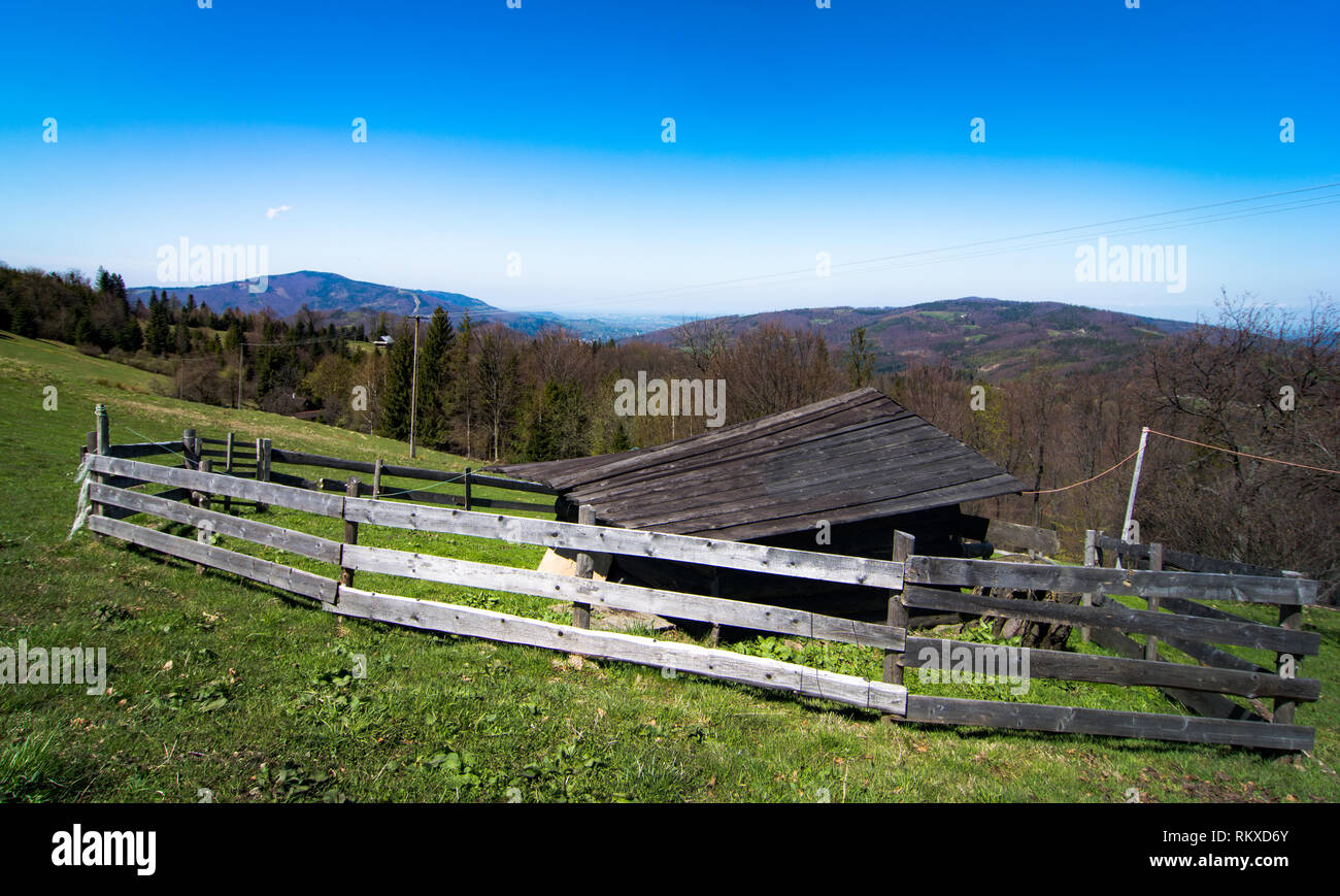 Landscape of Silesia highlands in Wisła ,Poland Stock Photo - Alamy