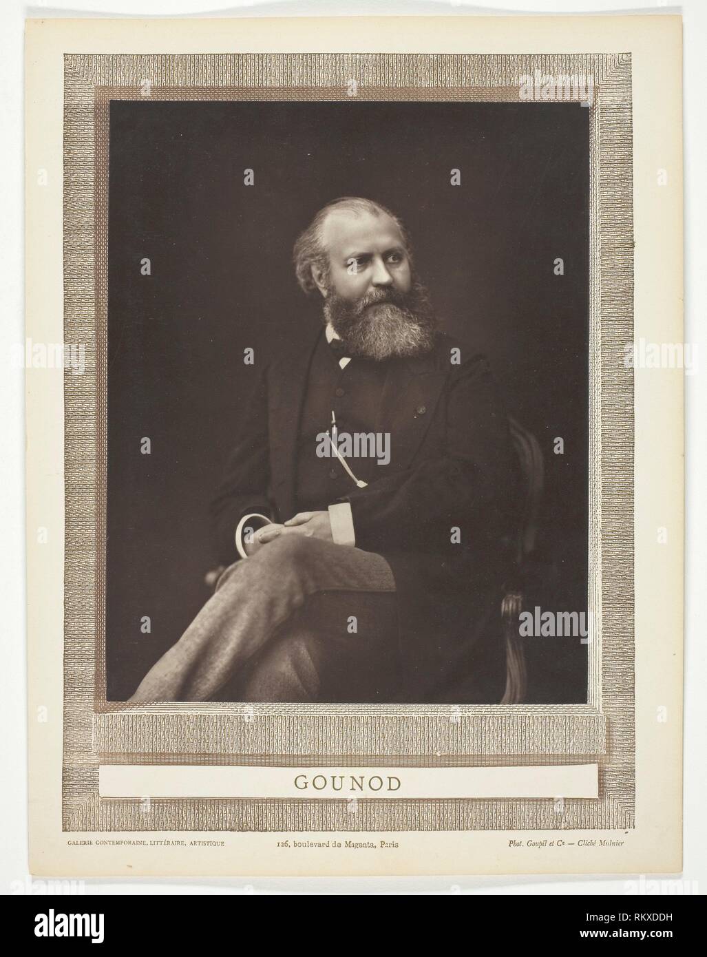 Gounod - c. 1876 - Ferdinand J. Mulnier French, active 1860–1890 ...