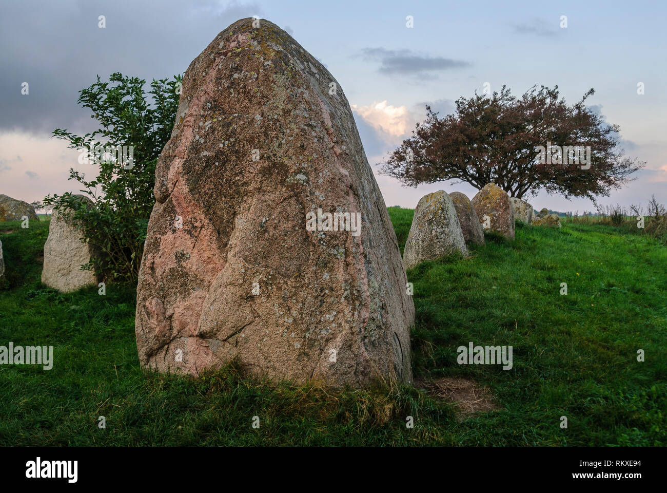 Rügen, Großsteingrab Riesenberg, Nobbin, Mecklenburg-Vorpommern ...