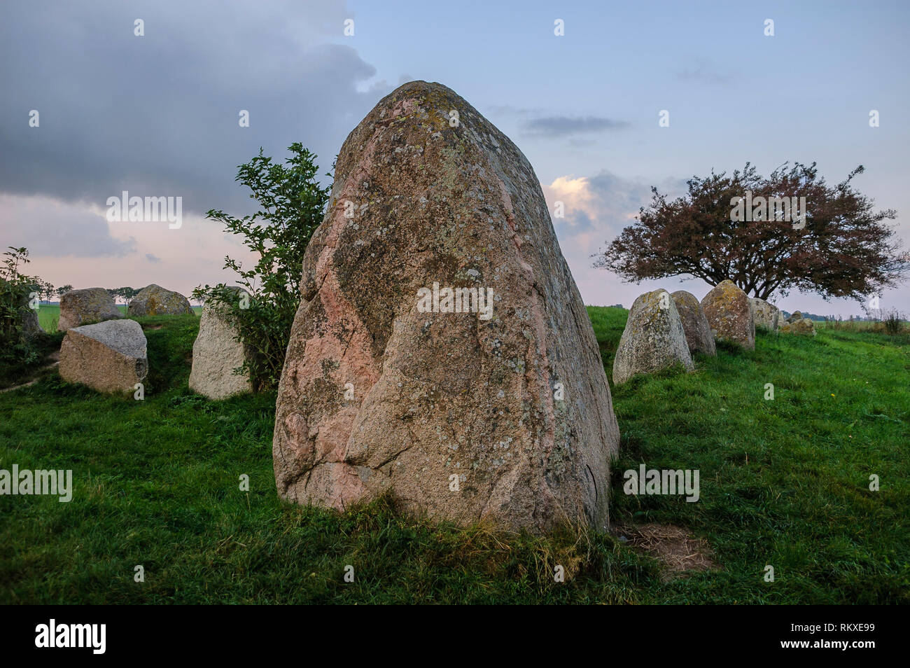 Rügen, Großsteingrab Riesenberg, Nobbin, Mecklenburg-Vorpommern ...