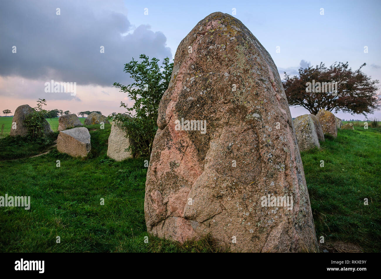 Rügen, Großsteingrab Riesenberg, Nobbin, Mecklenburg-Vorpommern ...