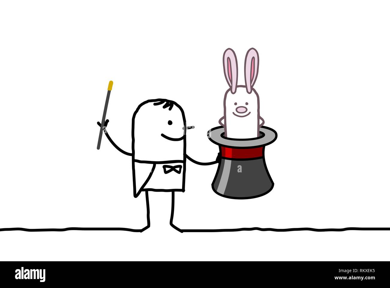 Magician Stock Vector Images - Alamy