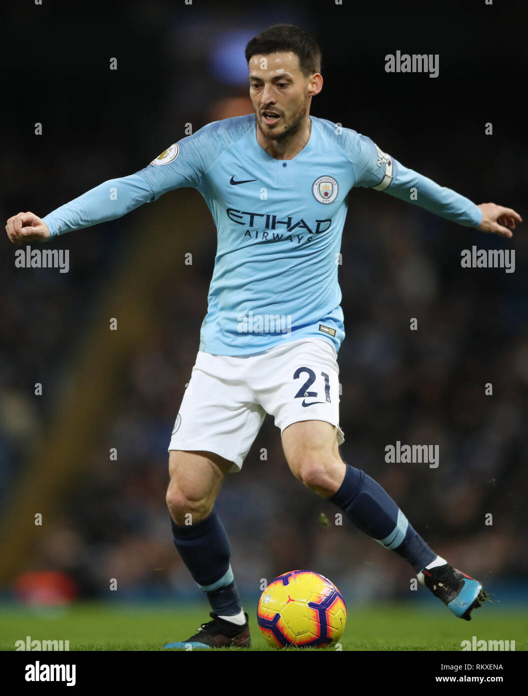 Manchester City's David Silva during the Premier League match at the ...