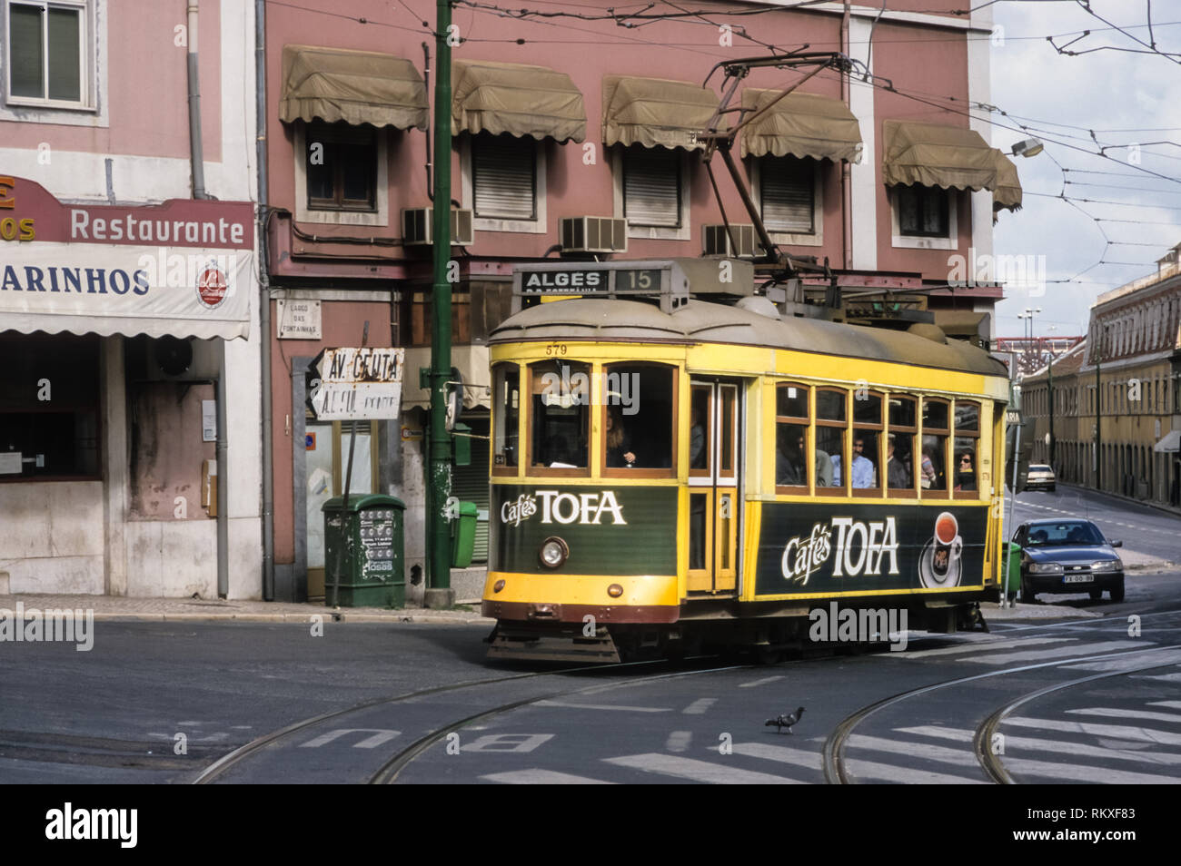 Lissabon, Strassenbahn, Largo das Fontainhas - Lisboa, Tramway, Largo ...