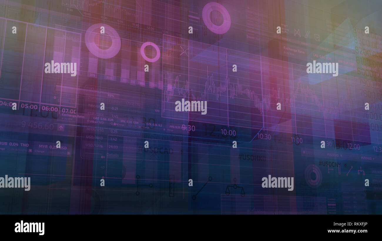 Corporate background with trading infographics Stock Photo - Alamy