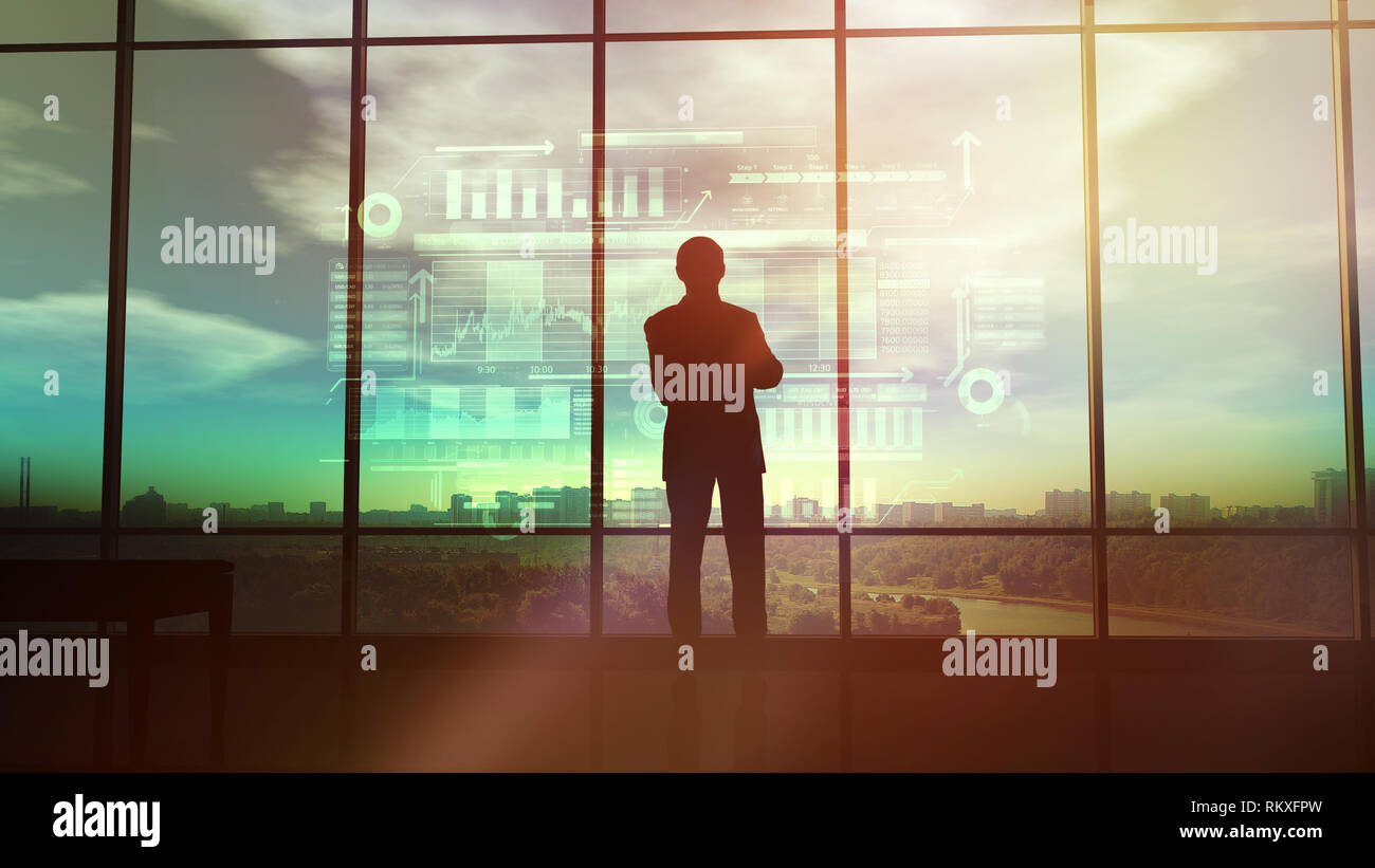 A group of traders monitors the state of the stock exchange Stock Photo ...