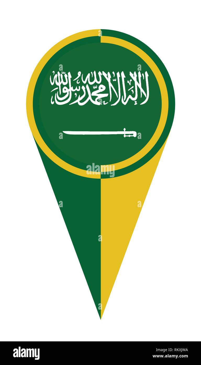 Saudi arabia map pin hi-res stock photography and images - Alamy