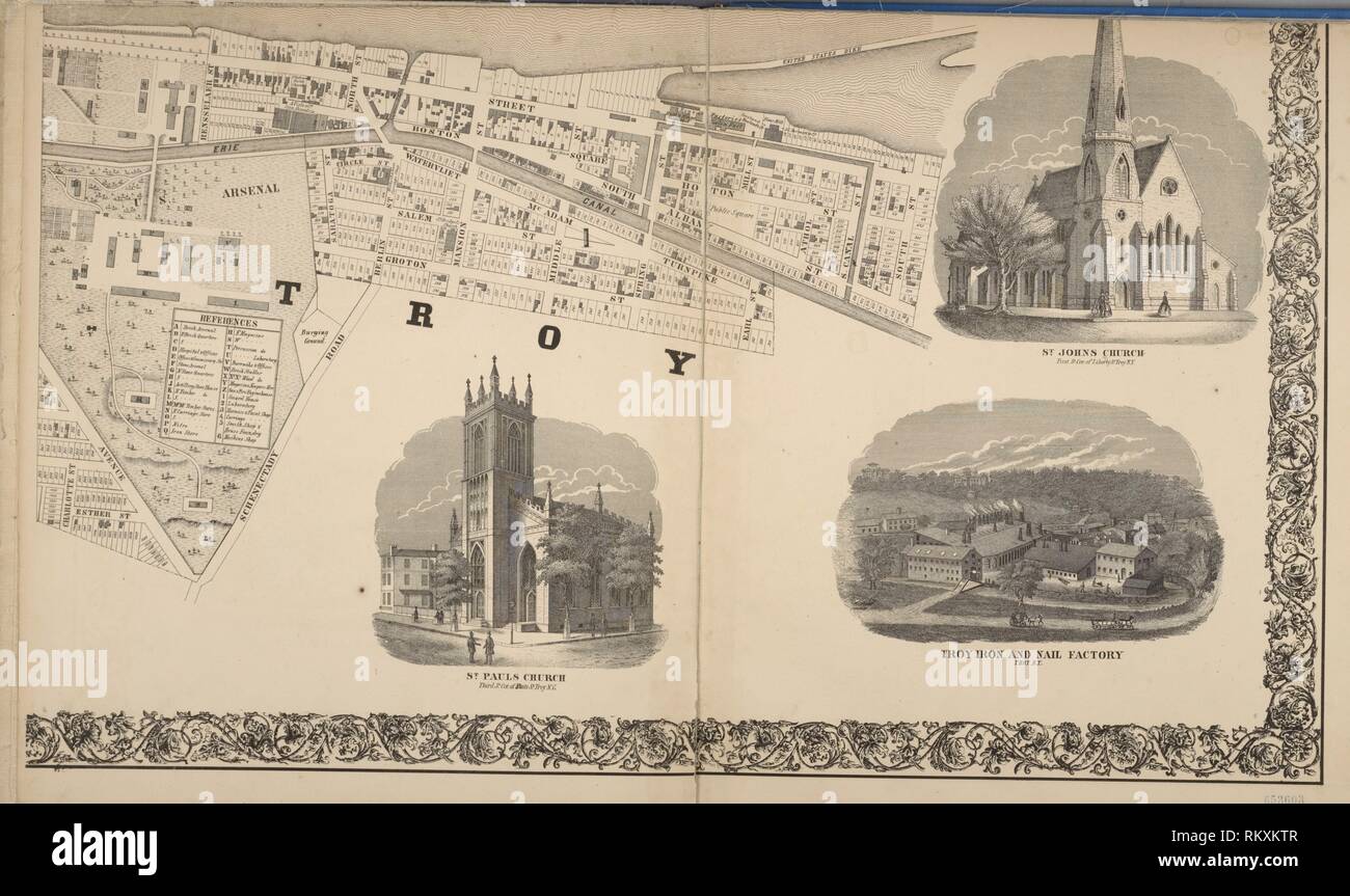 Troy map hi-res stock photography and images - Alamy