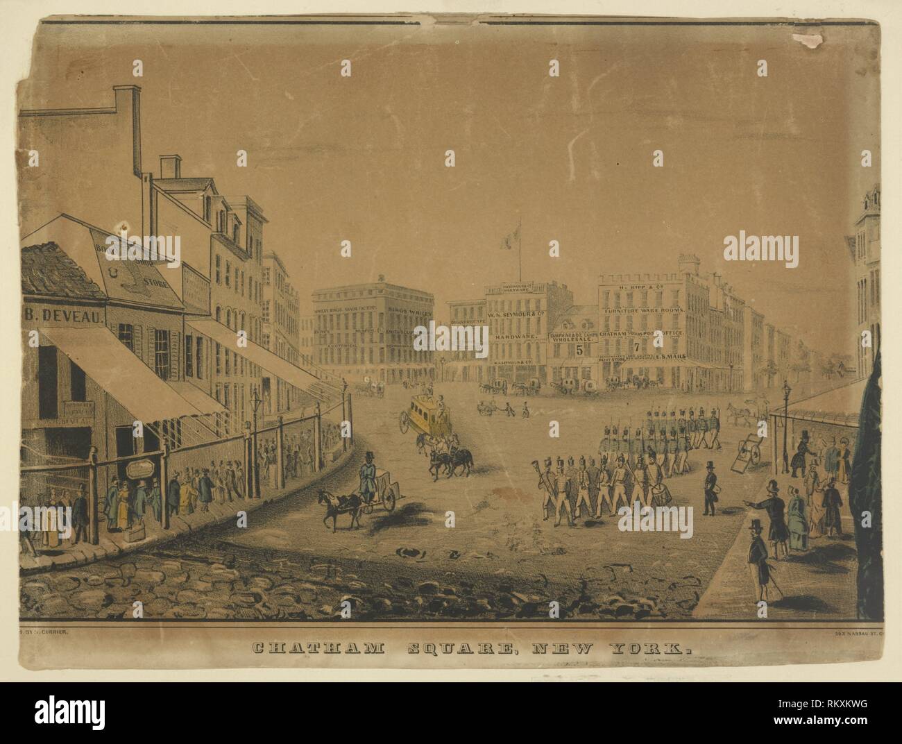 Chatham square new york hi-res stock photography and images - Alamy