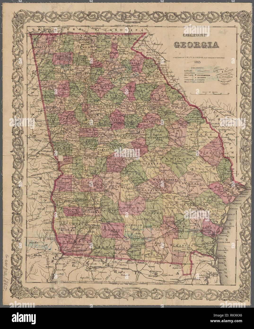 Colton washington state map hi-res stock photography and images - Alamy