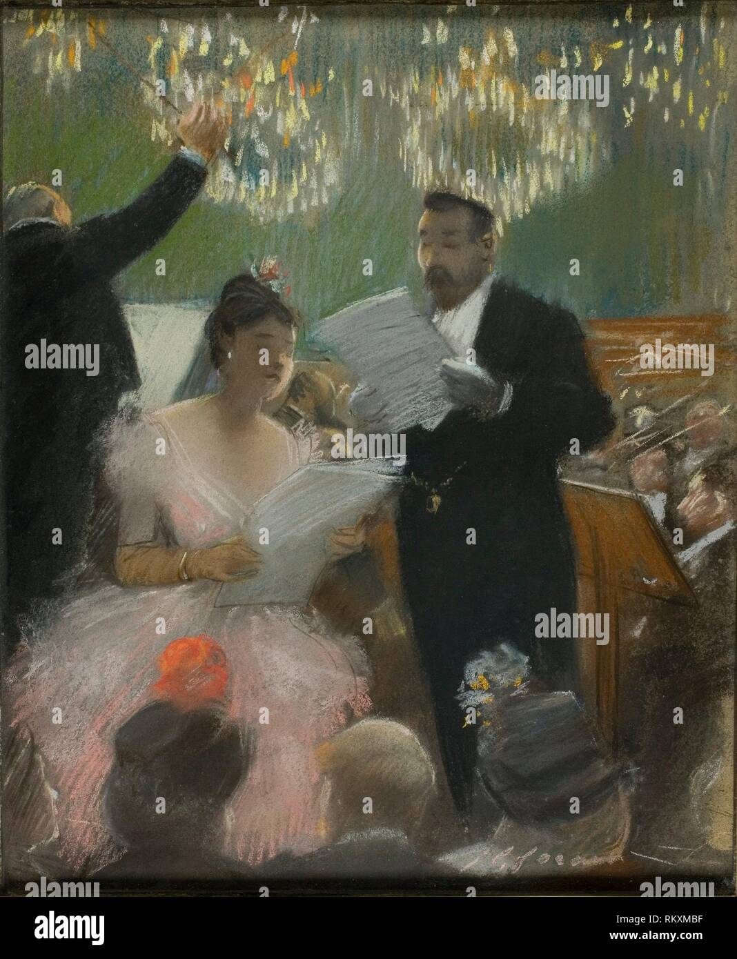 The Orchestra - c. 1880 - Jean Louis Forain French, 1852-1931 - Artist ...