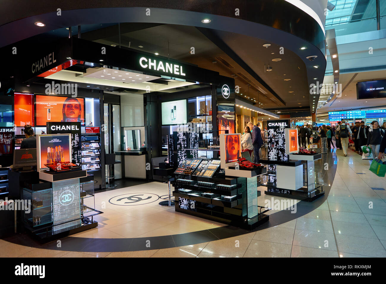 DUBAI, UAE - CIRCA NOVEMBER, 2016: Chanel store at Dubai International ...