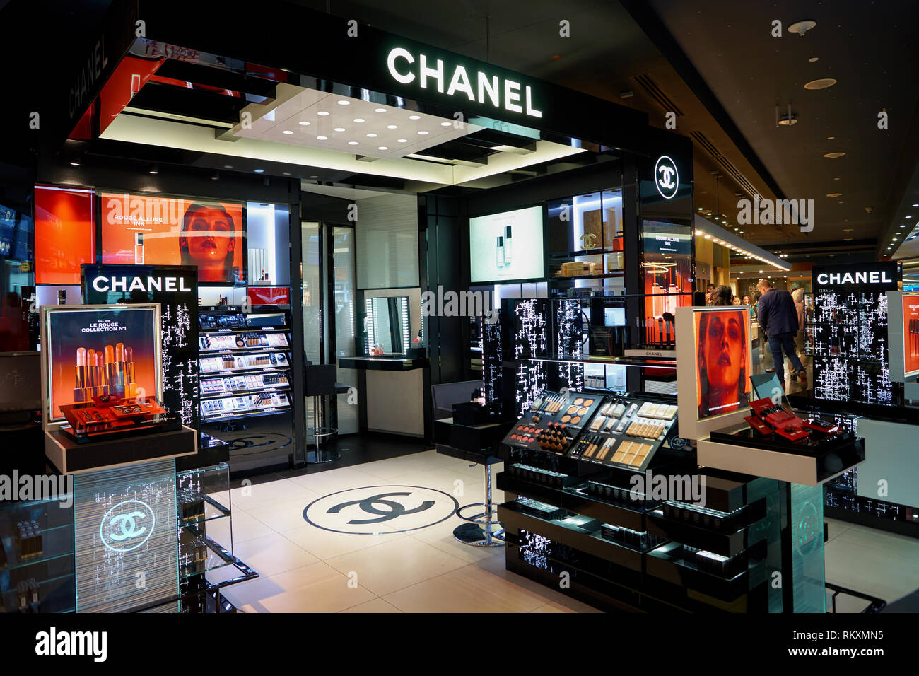DUBAI, UAE - CIRCA NOVEMBER, 2016: Chanel store at Dubai International ...