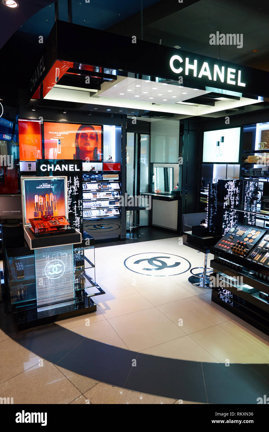 DUBAI, UAE - CIRCA NOVEMBER, 2016: Chanel store at Dubai International ...