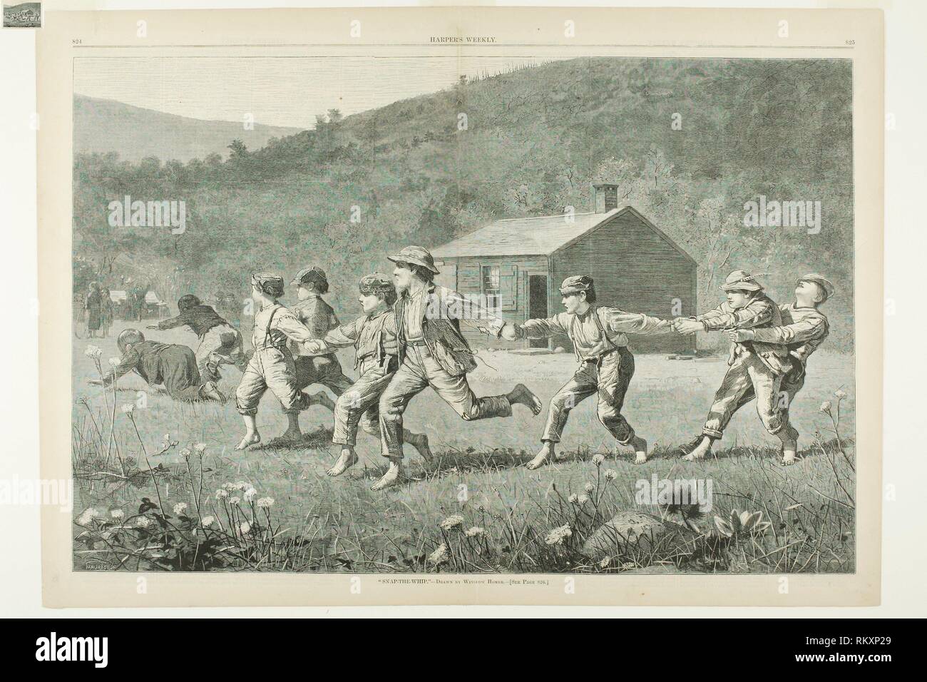 Homer winslow snap the whip hi-res stock photography and images - Alamy