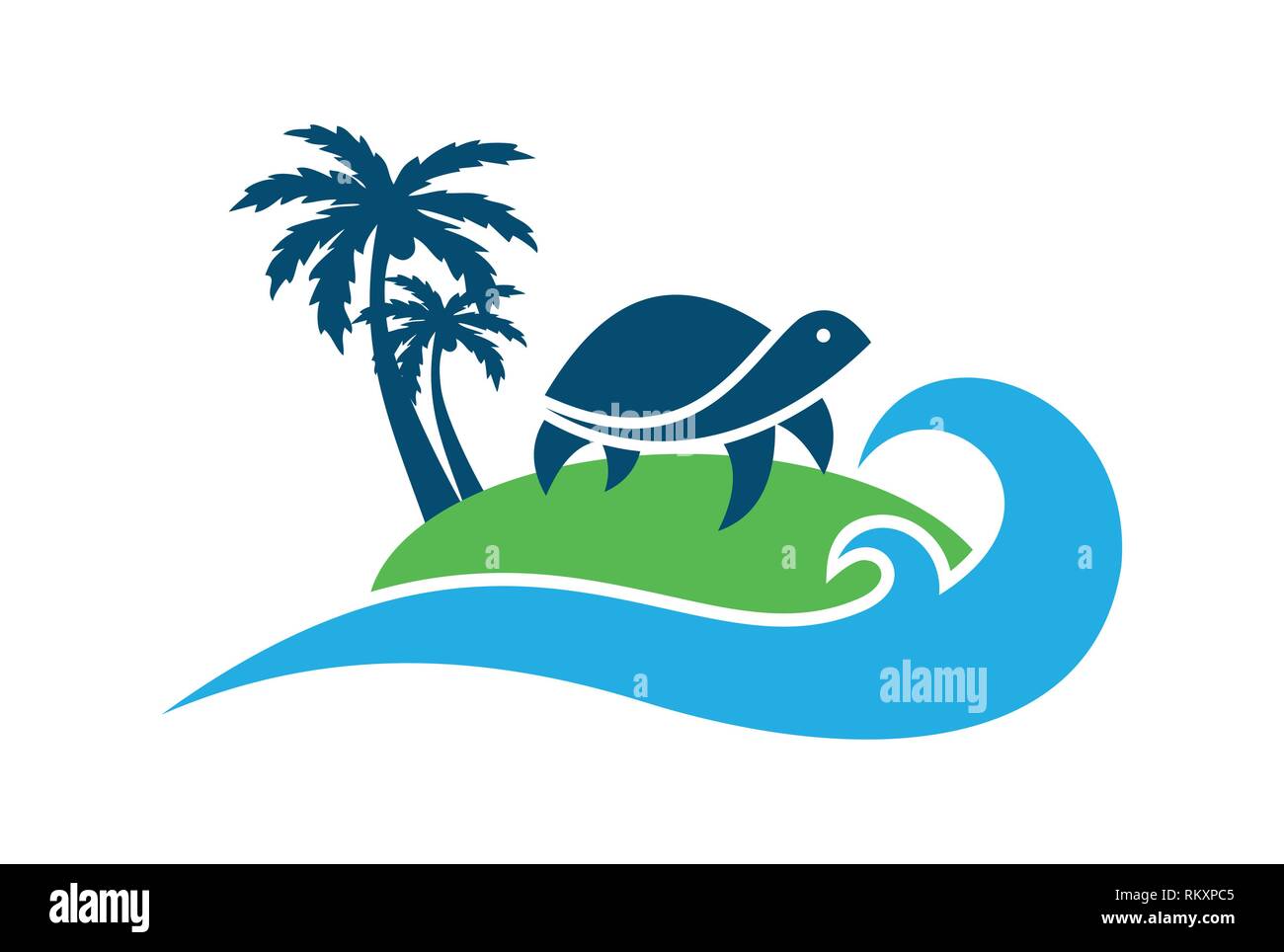 turtle island archipelago concept logo Stock Vector Image & Art - Alamy