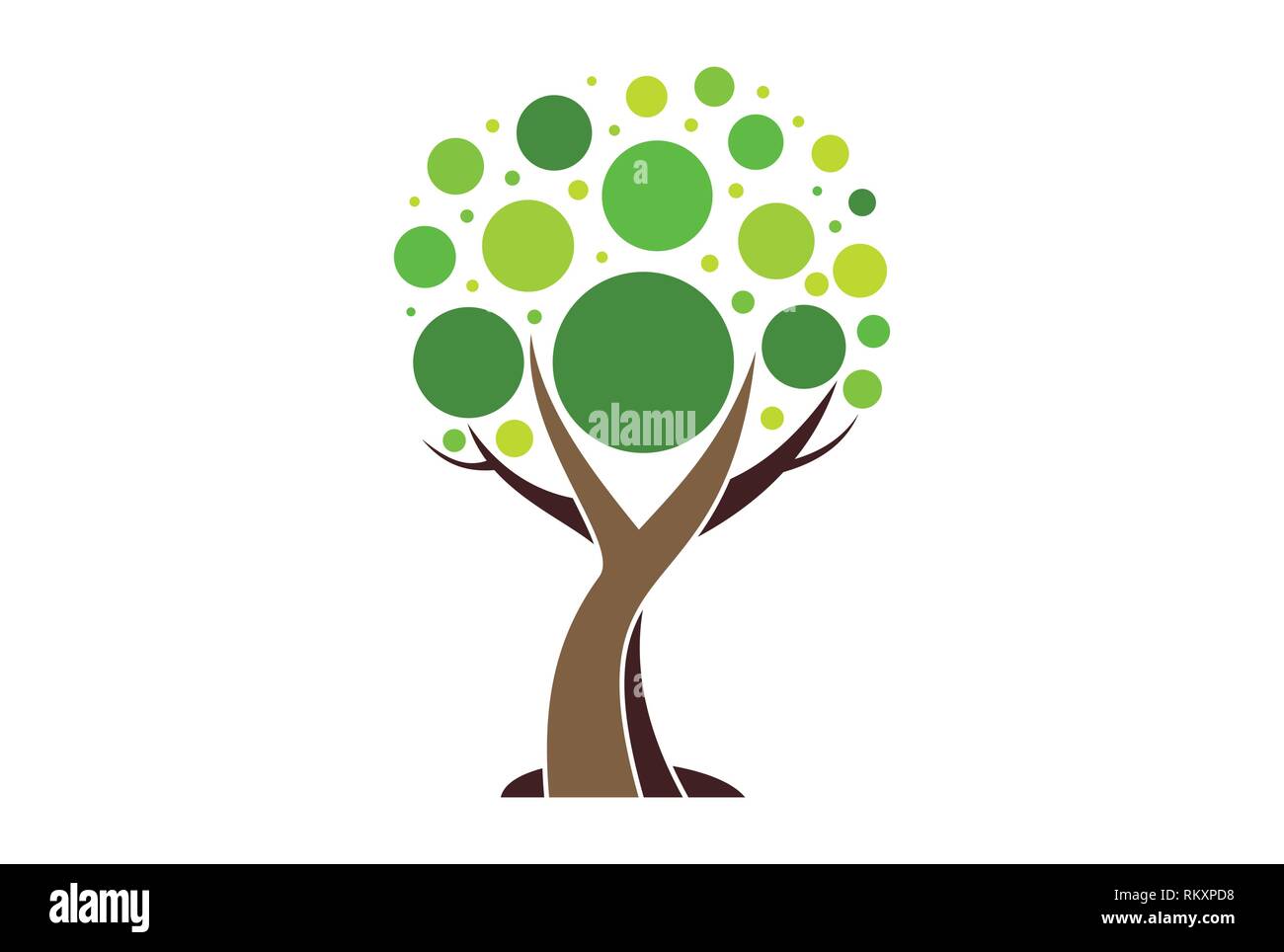 tree abstract logo concept plant icon Stock Vector Image & Art - Alamy