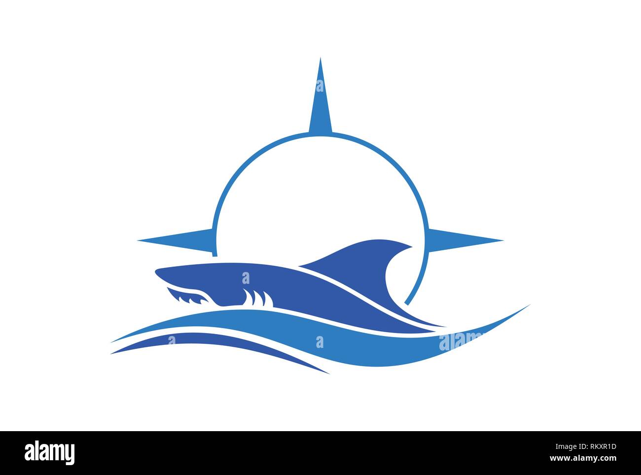 Compass on sail boat Stock Vector Images - Alamy