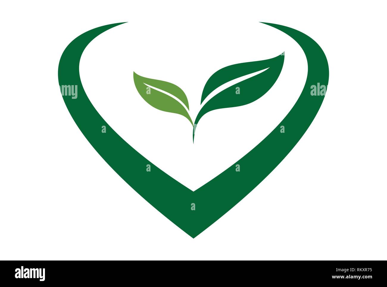 Organic green tea plantation Stock Vector Images - Alamy