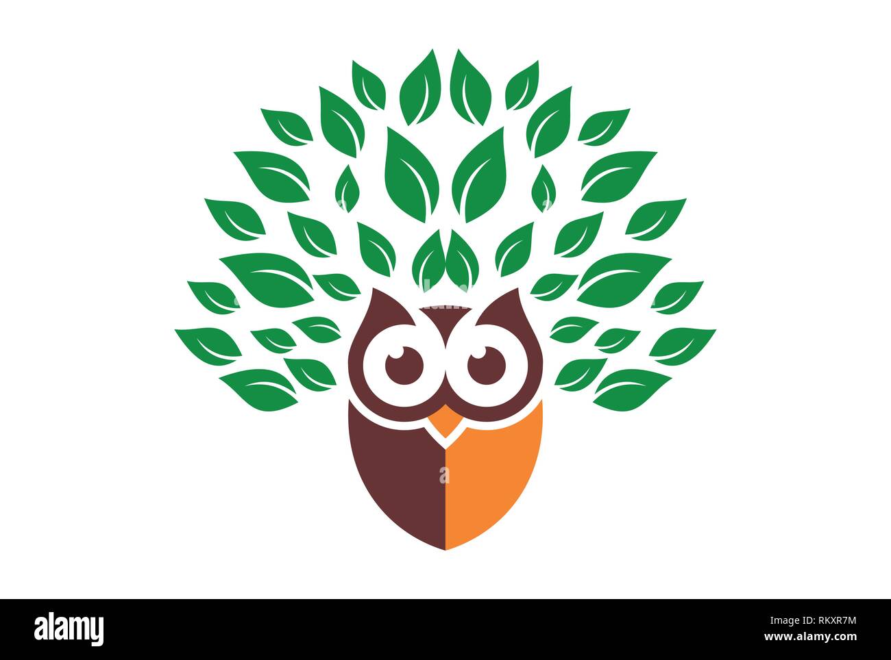 Bird with green eyes Stock Vector Images - Alamy