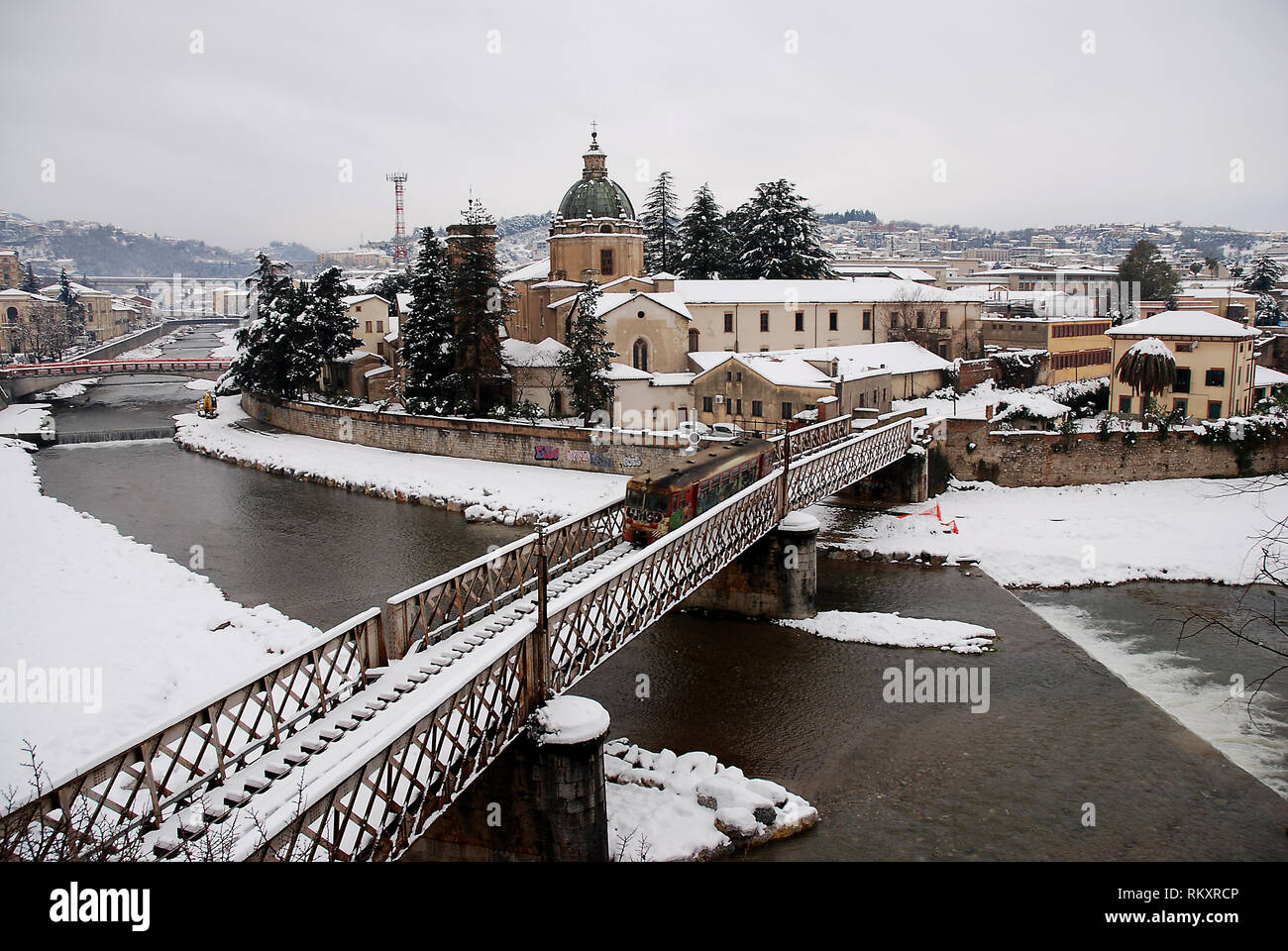 Italy calabria 2018 historical center city of cosenza ancient railway ...