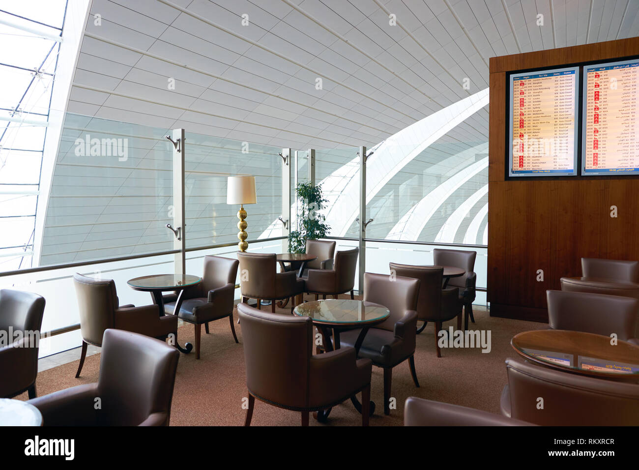 DUBAI, UAE - CIRCA NOVEMBER, 2016: Marhaba lounge in Dubai ...