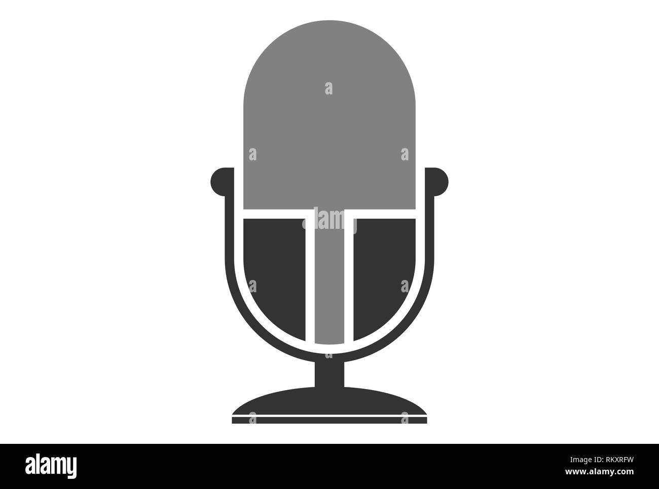 microphone abstract icon logo vector Stock Vector Image & Art - Alamy