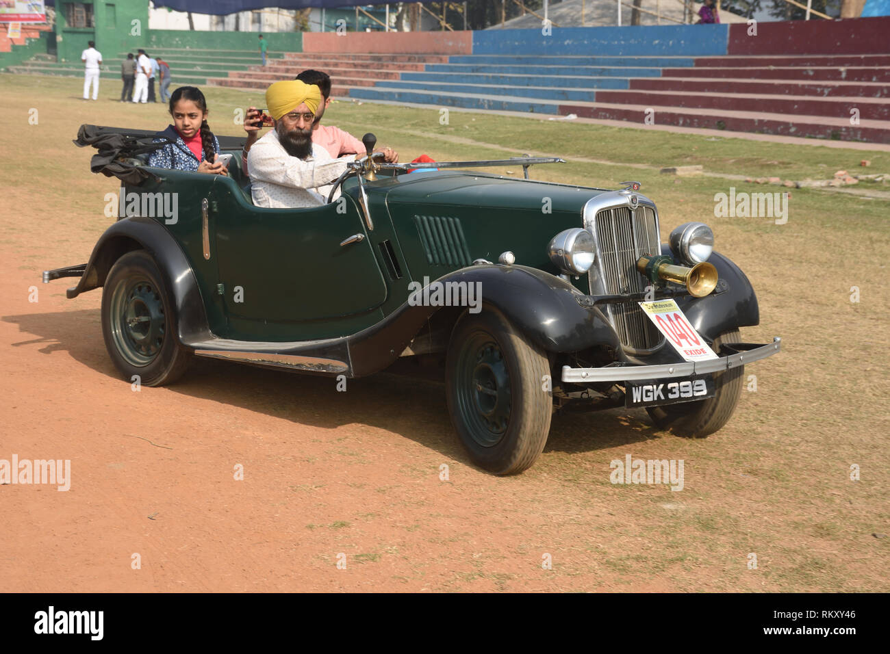 1936 Morris Eight car with 8 hp and 4 cylinder engine, WGK 399 India ...