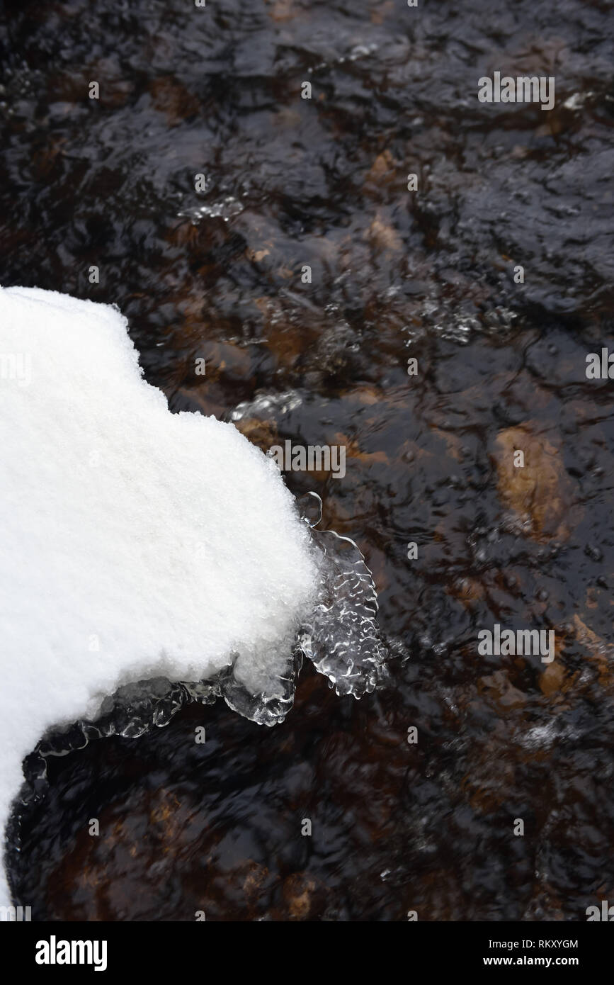 Spring melting of ice and the flow of water Stock Photo - Alamy
