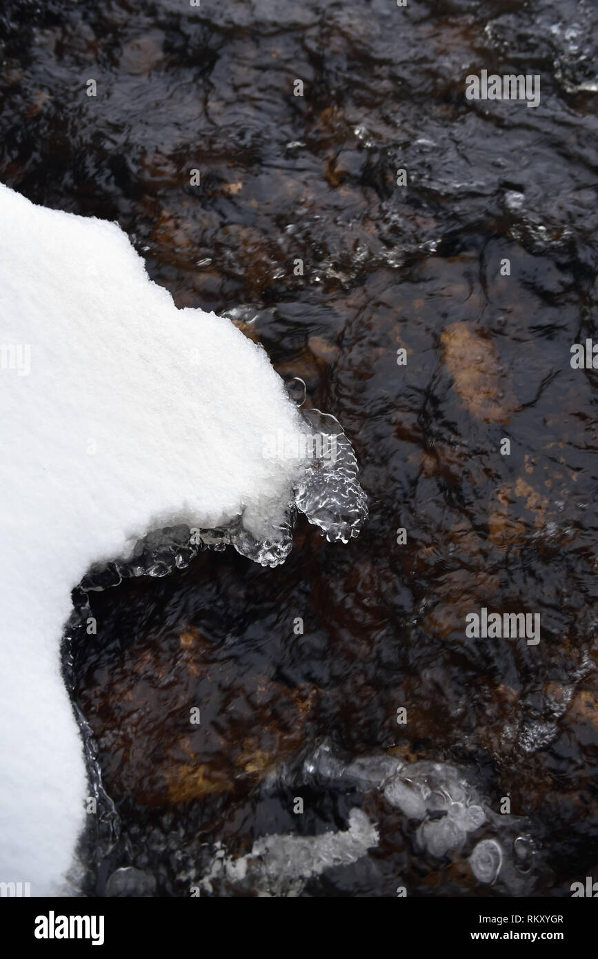Spring melting of ice and the flow of water Stock Photo - Alamy