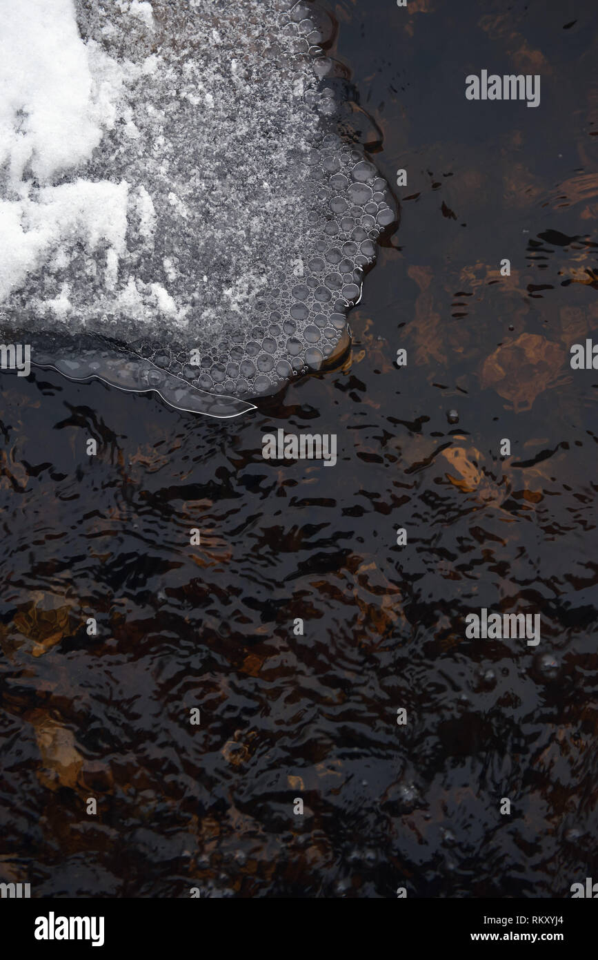 Spring melting of ice and the flow of water Stock Photo - Alamy