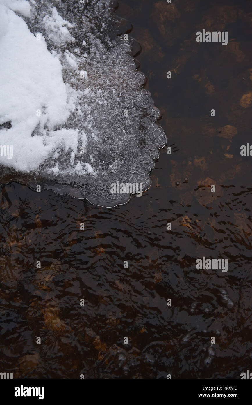 Spring melting of ice and the flow of water Stock Photo - Alamy