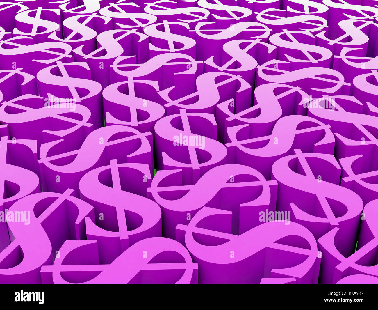 High resolution image. 3d rendered illustration. Huge amount dollar ...