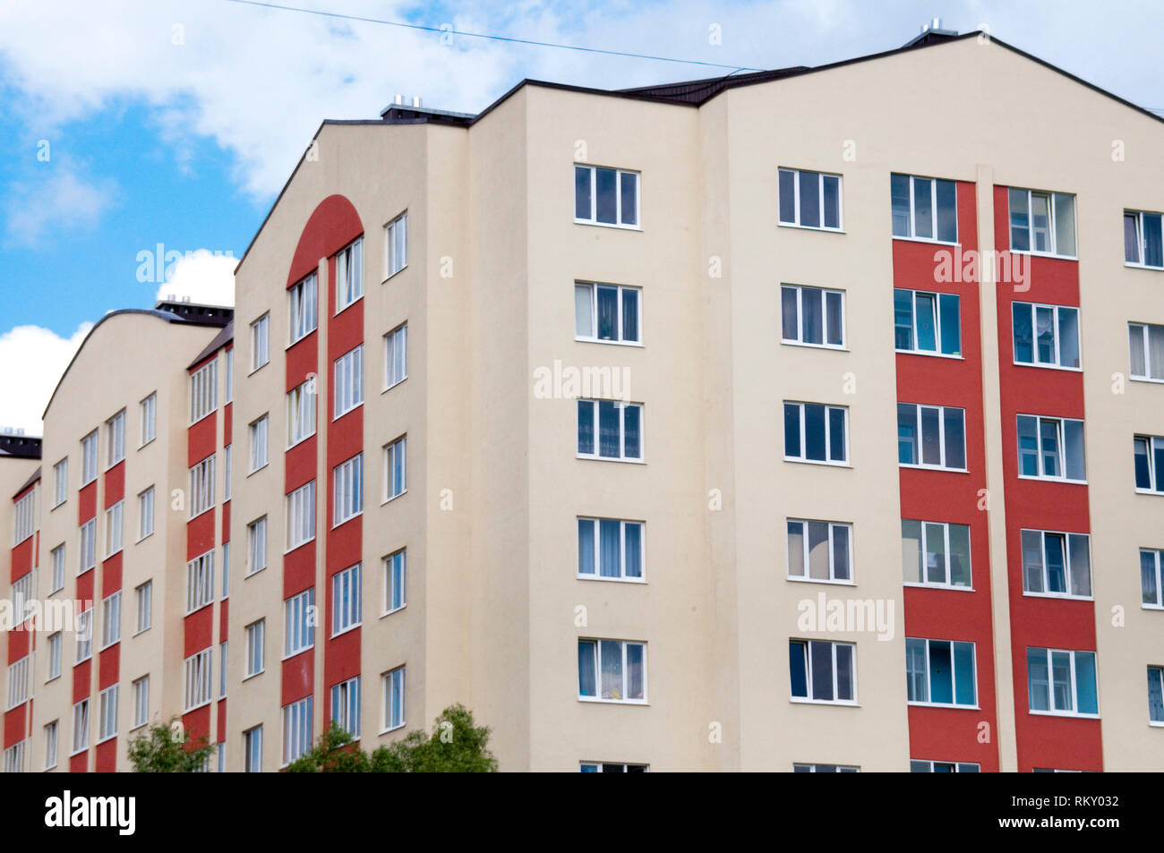 High resolution image. Residential building in the city of Kaliningrad ...