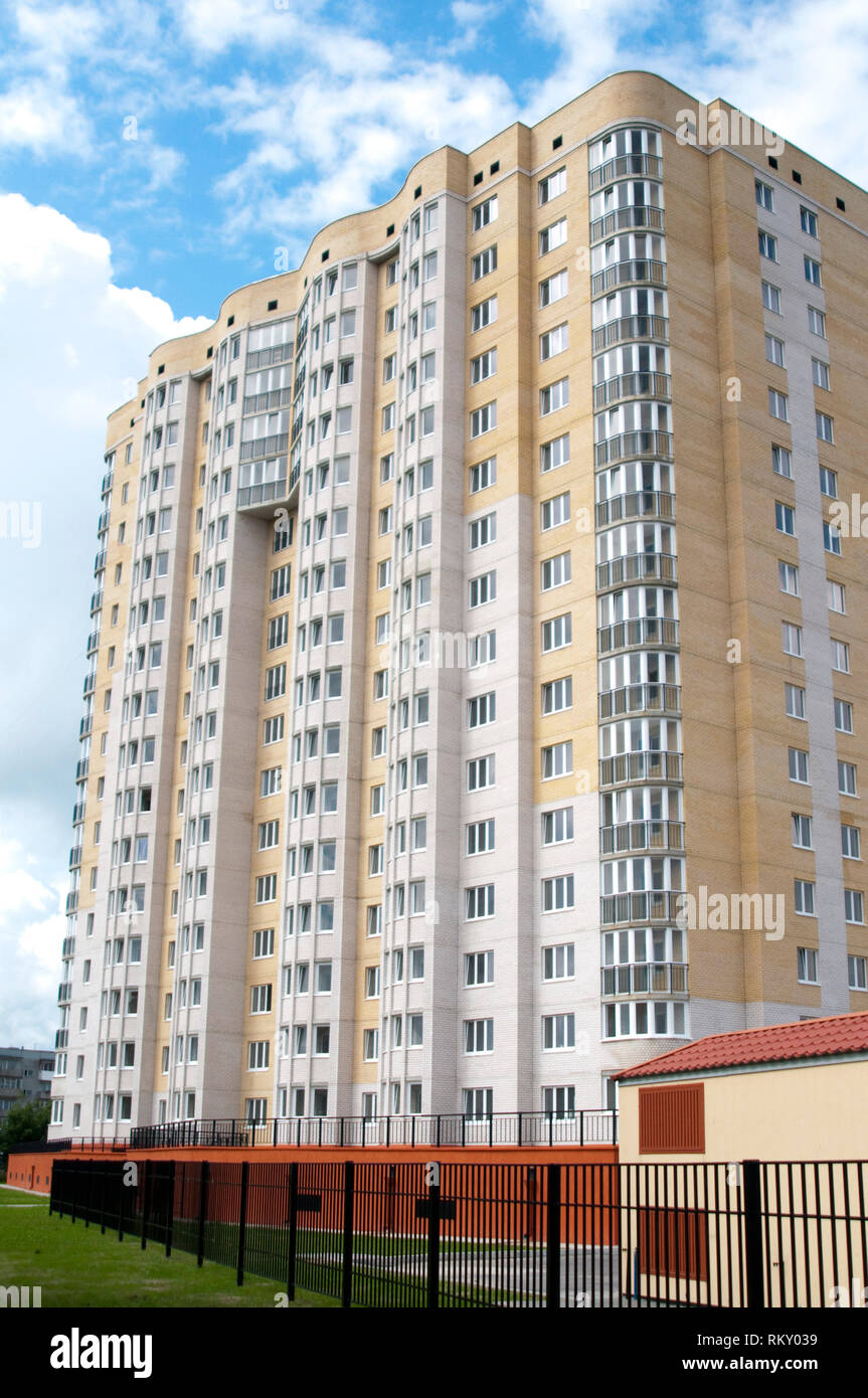 High resolution image. Residential building in the city of Kaliningrad ...