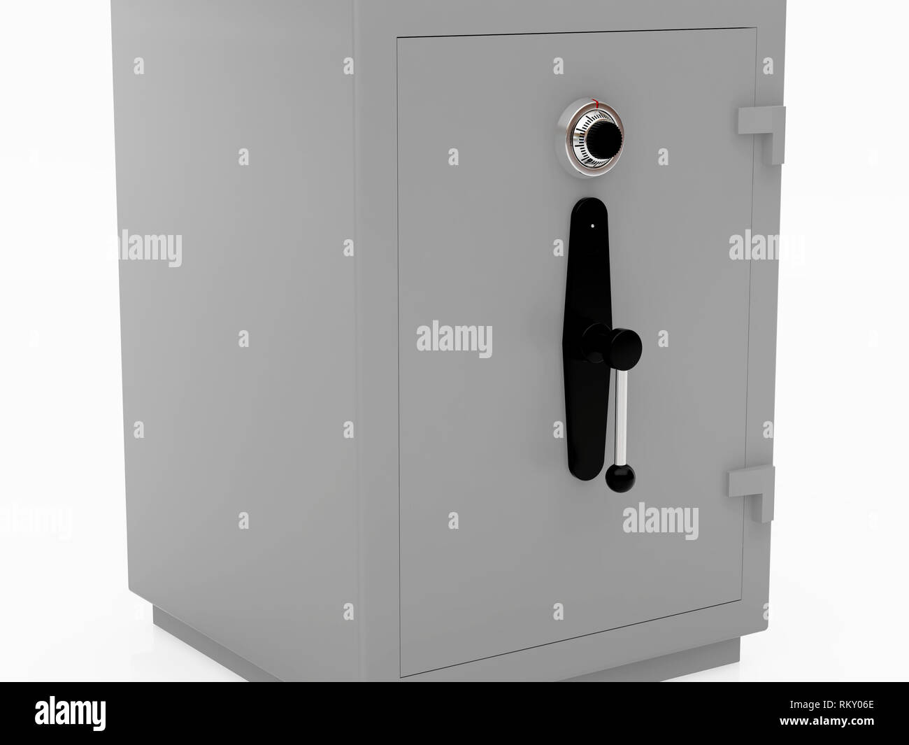 High resolution image safe. 3d illustration over white backgrounds ...