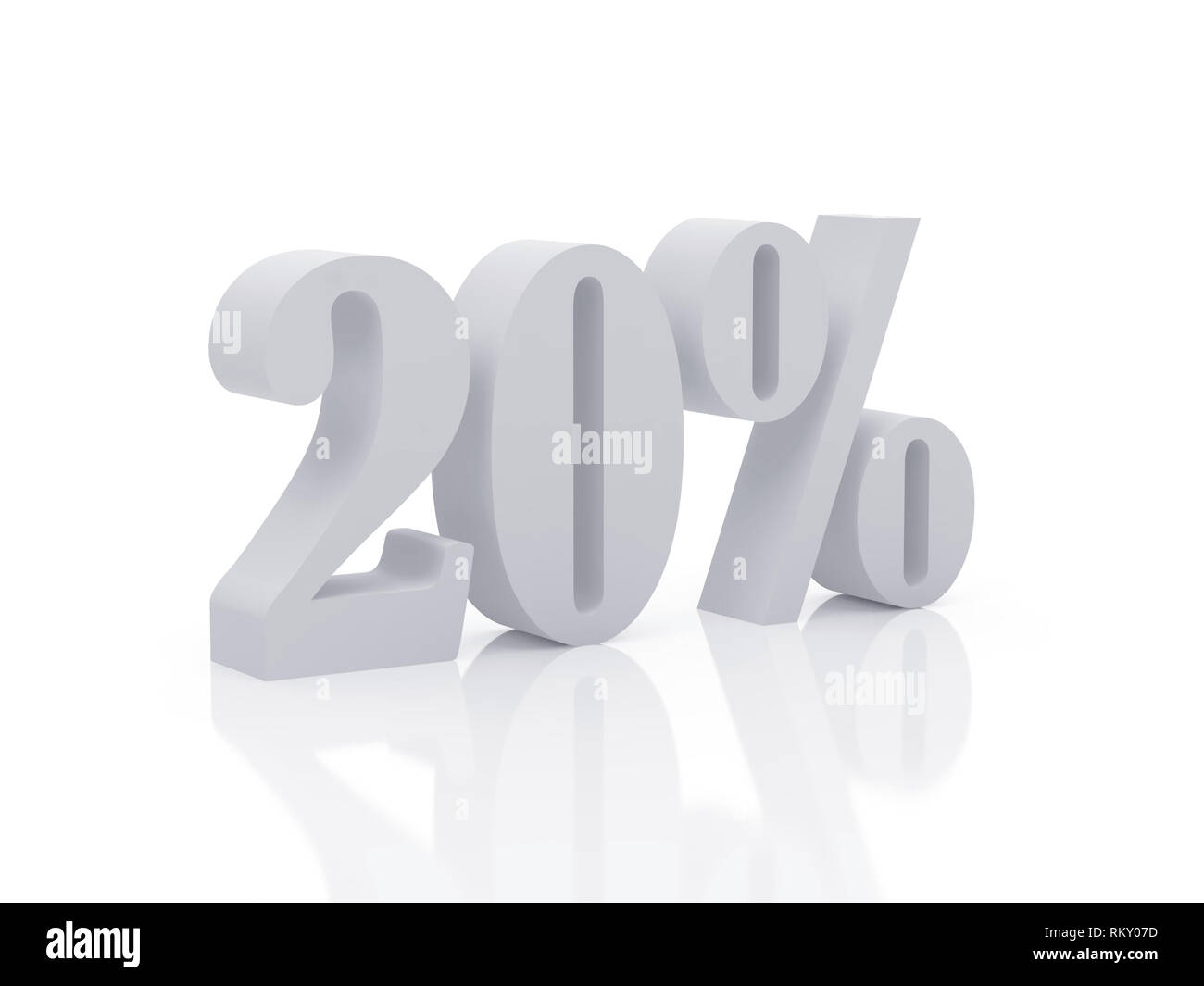 High resolution fifty percent. 3d illustration over white backgrounds ...