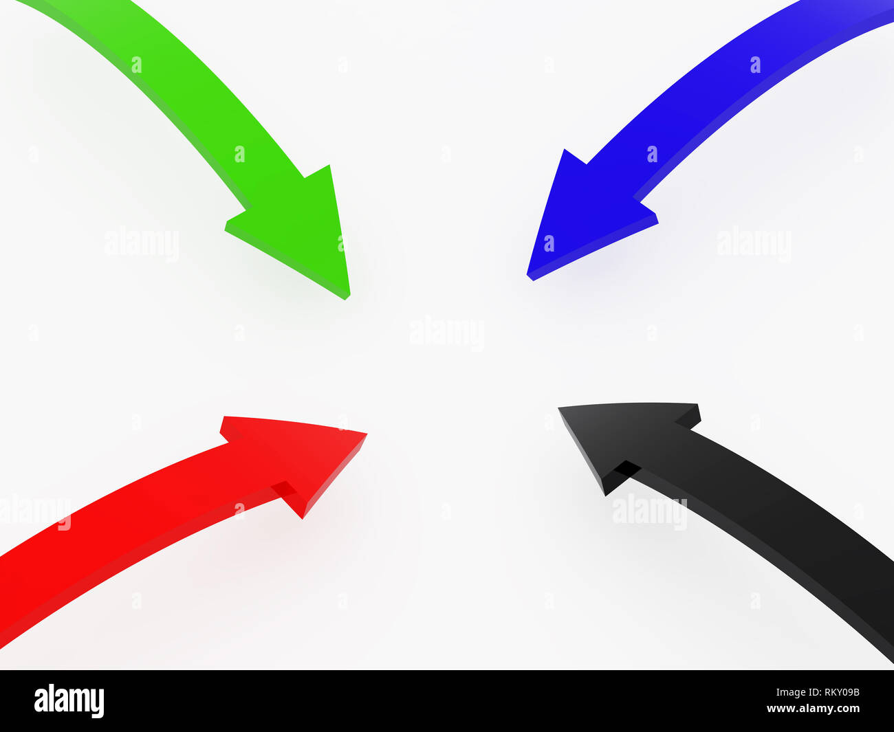 High resolution image arrow. 3d illustration over white backgrounds ...