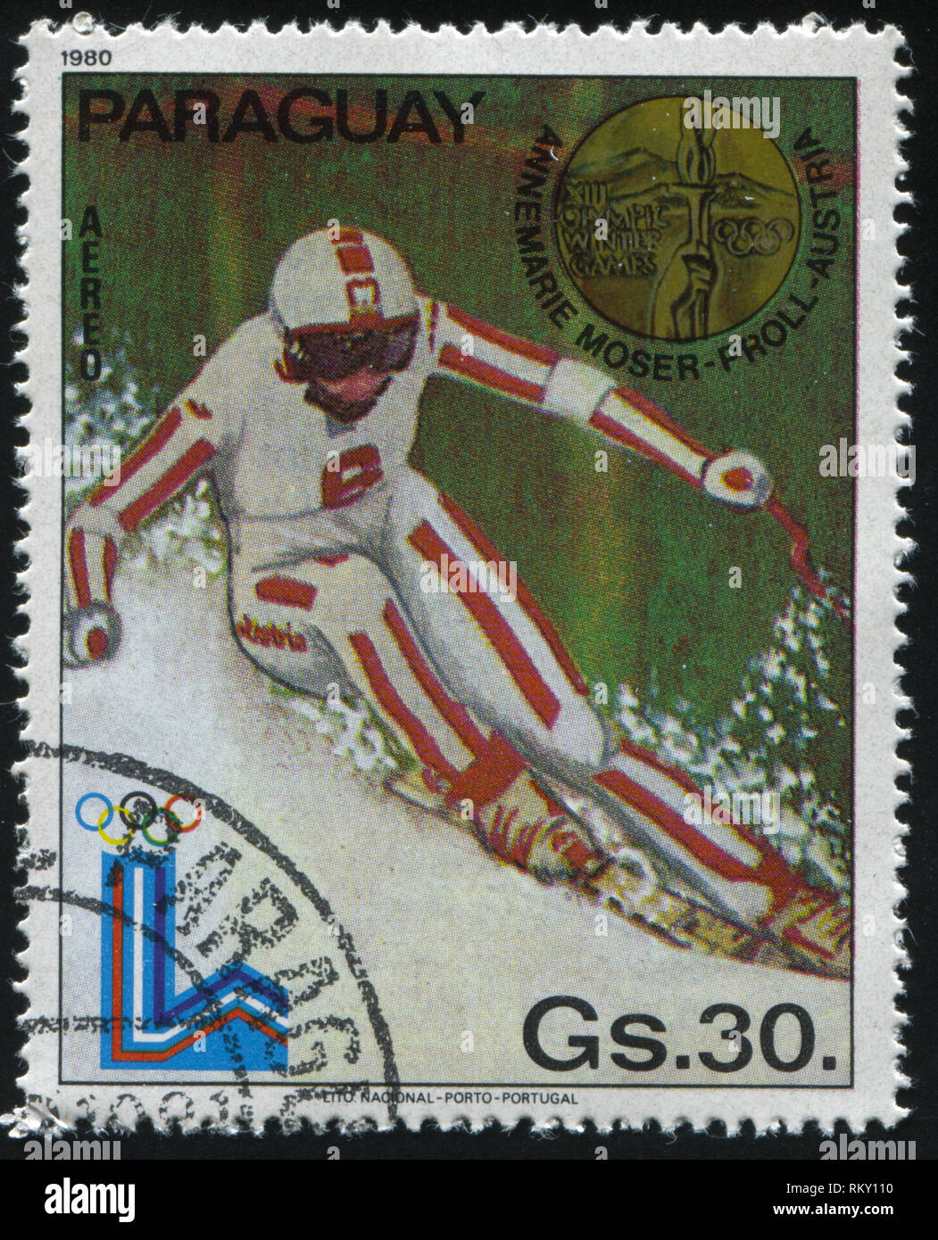 RUSSIA KALININGRAD, 19 APRIL 2017: stamp printed by Paraguay, shows ...