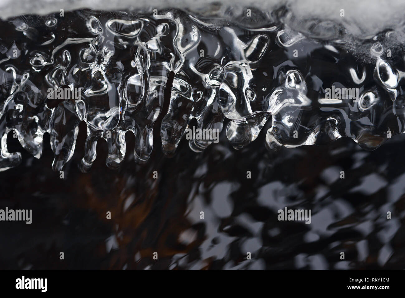 Spring melting of ice and the flow of water Stock Photo - Alamy