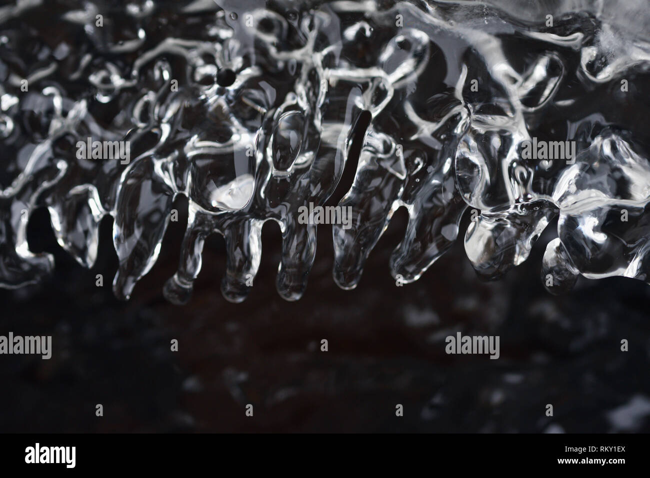 Spring melting of ice and the flow of water Stock Photo - Alamy